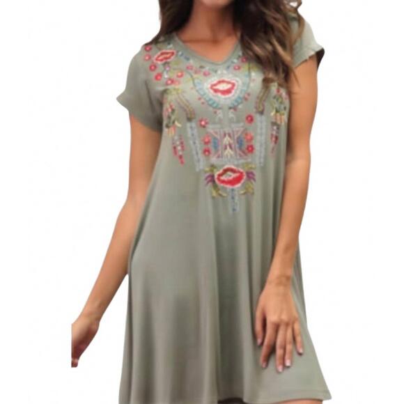 CAITE & KYLA | Dresses | New Caite Kyla Zoe Mini Dress In Soft Sage ...